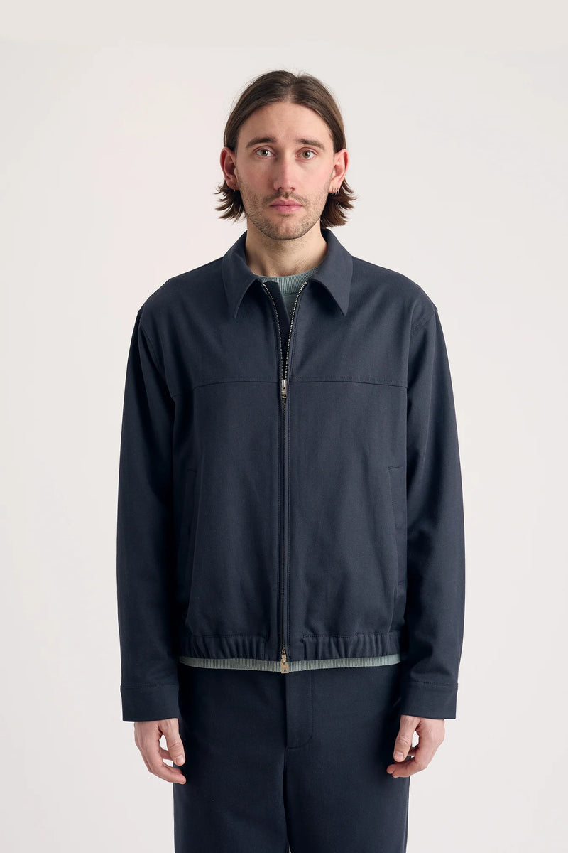 Norse Projects - Marcus Cotton Wool Twill Jacket - Dark Navy – Haven Surf