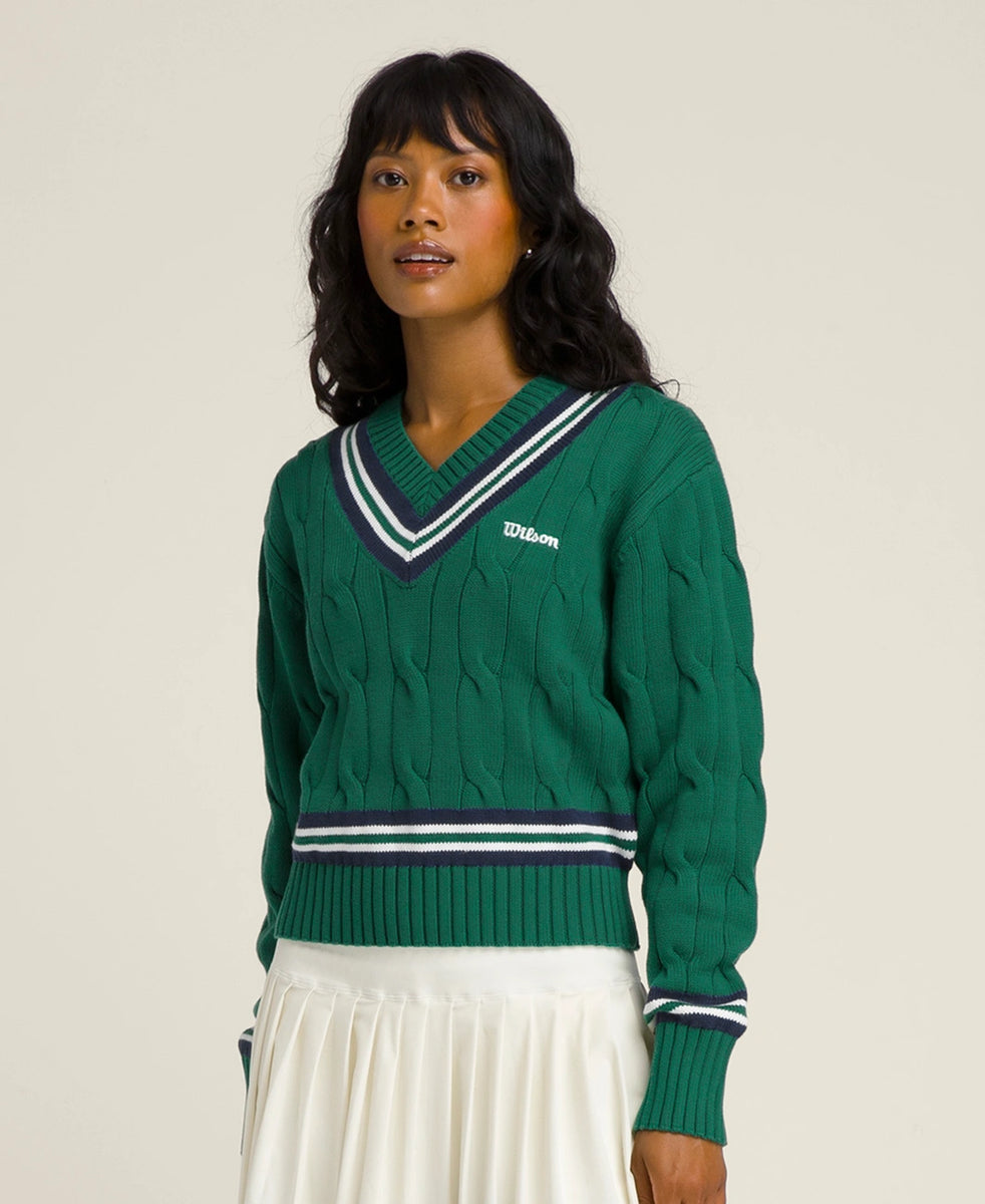 Wilson - W's Westwood Sweater - Club Green – Haven Surf